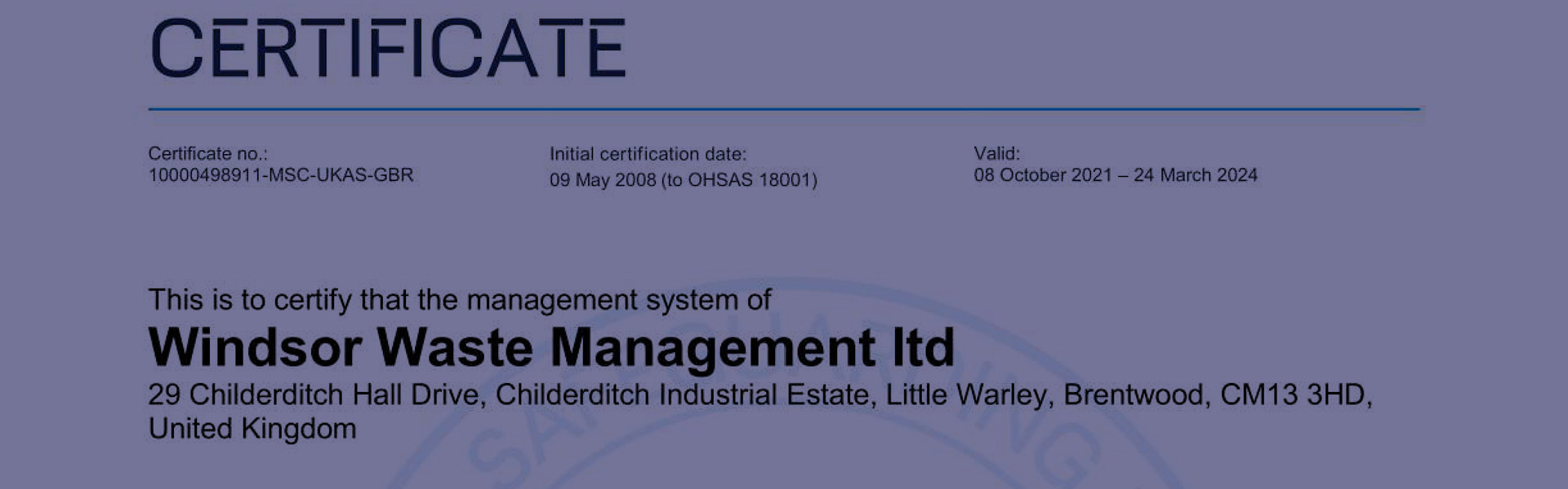 Compliance - Windsor Waste Management